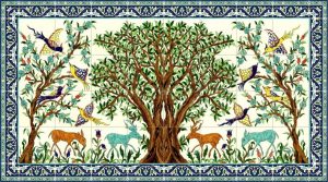 The Olive Tree Tile Mural | Hand-Painted Ceramic | Balian