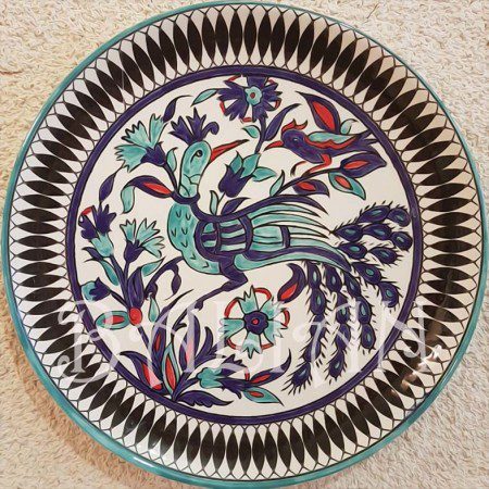 40 cm Stunning Hand Painted Plates by the Balian Studio.