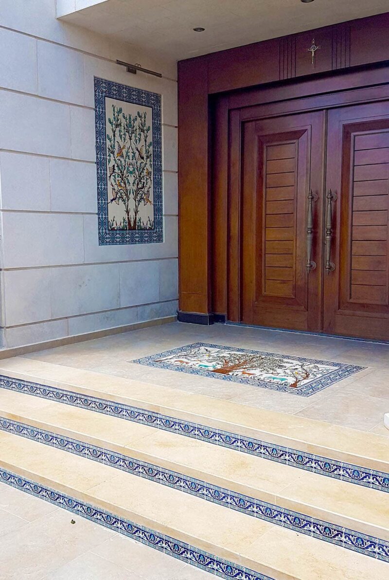 Decorative Tile Stair Risers - Balian - Armenian Ceramics