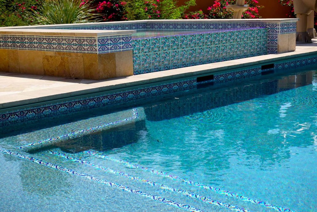 Blue Pool Tiles | Elegant Hand-Painted Ceramic | Balian